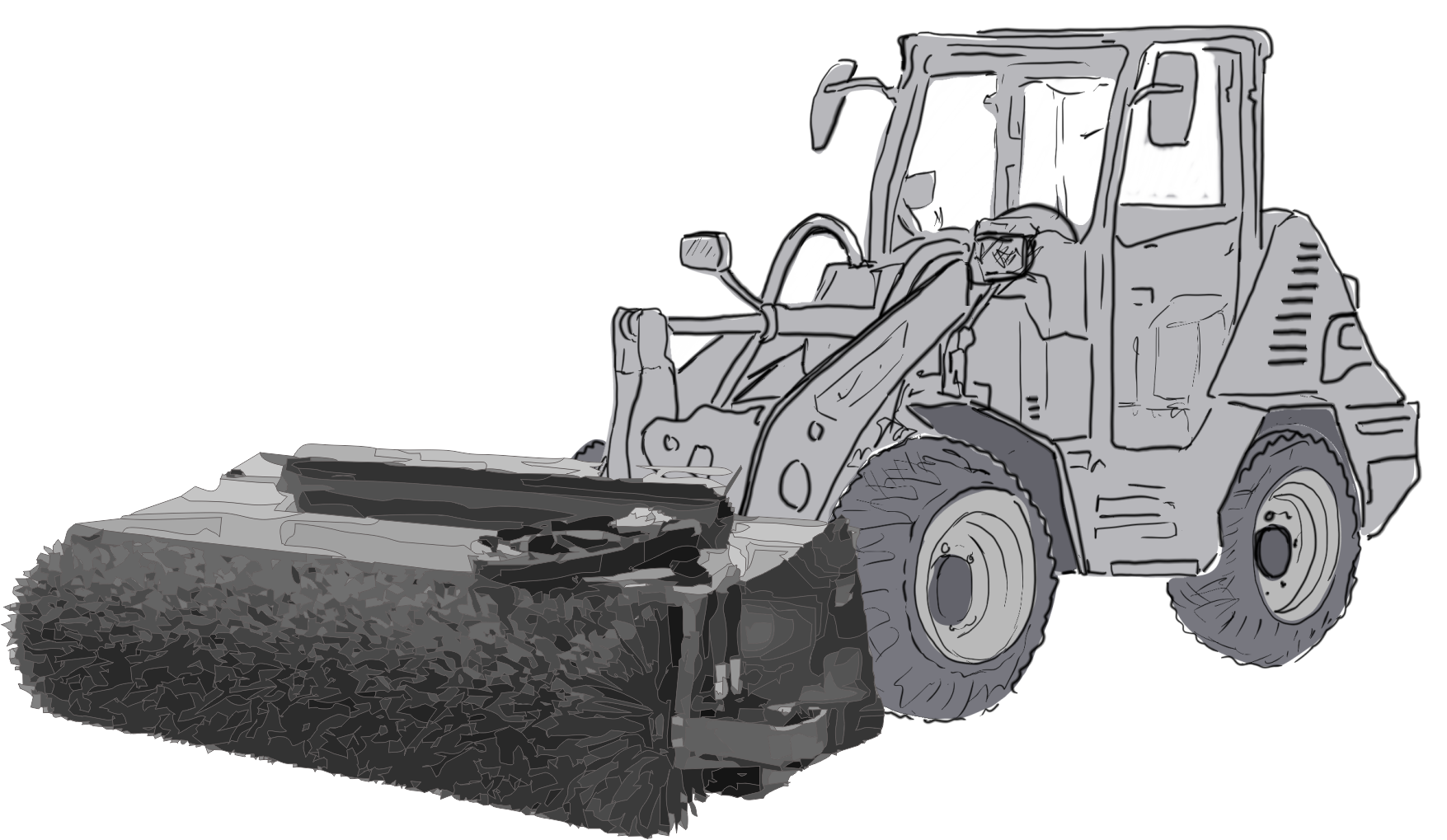 Bobcat Sweepers, Skid Steer Brooms & Tractor Broom attachments